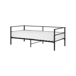 Beliani Einzelbett BATTUT in Schwarz - (W) 93 x (H) 75 x (L) 206 cm | Gr.: onesize