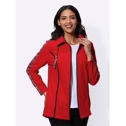 Sieh an! Fleecejacke in rot | Gr.: 52
