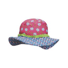 Playshoes Kinder Hut "UV-Schutz Sonnenhut Blumen" in Pink | Gr.: 51