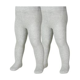 Playshoes 2er-Set: Thermo-Strumpfhosen in Grau | Gr.: 98/104