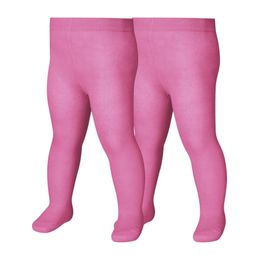 Playshoes Strumpfhose "Thermo-Strumpfhose uni Doppelpack" in Pink | Gr.: 50/56