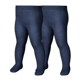 Playshoes 2er-Set: Thermostrumpfhosen in Dunkelblau | Gr.: 98/104