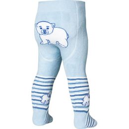 Playshoes Strumpfhose "Thermo-Strumpfhose Eisb&auml;r" in Blau | Gr.: 50/56