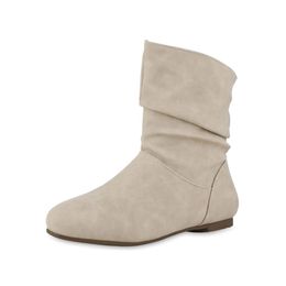 VAN HILL Schlupfstiefeletten Emily in Creme | Gr.: 37