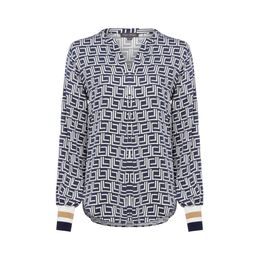 Franco Callegari Bluse in marine weiß | Gr.: 40