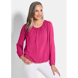 GOLDNER Kurzgr&ouml;&szlig;e: Bluse Elegante Bluse aus Chiffon in pink | Gr.: 25