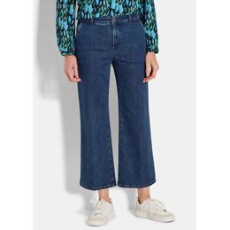 GOLDNER Weite 7/8-Jeans VERA mit Formbund in blau | Gr.: 20