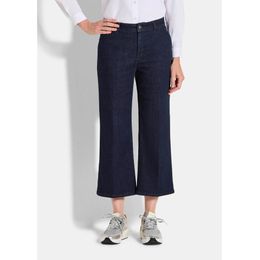 GOLDNER Weite 7/8-Jeans VERA mit Formbund in dunkelblau | Gr.: 23