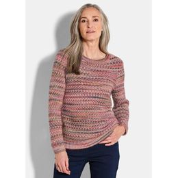 GOLDNER Kurzgr&ouml;&szlig;e: Strickpullover Baumwoll-Pullover in Multicolor in bunt / gemustert | Gr.: 23