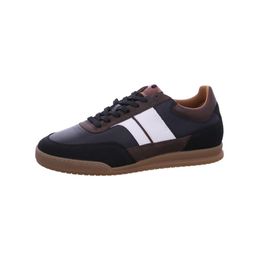 Bullboxer Leder-Sneakers in Schwarz/ Braun/ Wei&szlig; | Gr.: 41