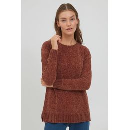 oxmo Strickpullover OXElvina in Braun | Gr.: S