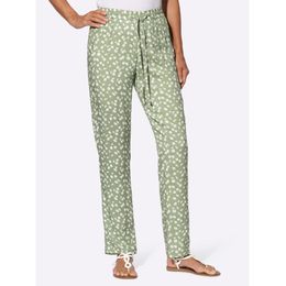 Sieh an! Schlupfhose in eucalyptus-weiß-bedruckt | Gr.: 50