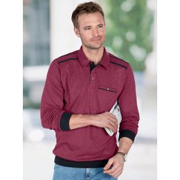 Sweatshirt CLASSIC, Herren, Gr. 48/50, rot (bordeaux), 50% Baumwolle, 50% Polyester, meliert, Sweatshirts Sweatshirt