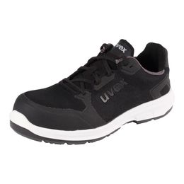 Uvex Halbschuh schwarz/weiß Uvex 1 sport, S1P, EU-Schuhgröße: 45 (6594245)
