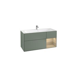 Villeroy & Boch V&B Waschtischunterschrank Wandbeleuchtung Finion 119,6x59,1cm, Reg re Oa ven, Oli. m Lac ; Villeroy & Boch (G070PCGM)