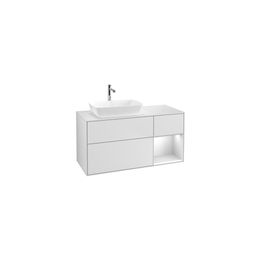 Villeroy & Boch V&B Waschtischunterschrank Finion 120cm, Pl w m, Reg wh. m Lac, wh. m Lac ; Villeroy & Boch (F811MTMT)
