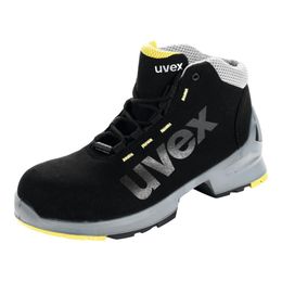 Uvex Schnürstiefel schwarz/gelb Uvex 1, S2, EU-Schuhgröße: 45 (8545845)