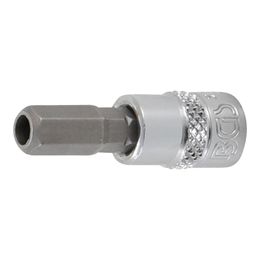 BGS-technic BGS Bit-Einsatz 5156-7, Antrieb Innenvierkant 6,3 mm (1/4"), Innensechskant mit Bohrung 7 mm ; BGS technic)