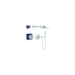 Grohe Fertigmontageset SmartControl Unterputz-Duschsystem, m 3 Absperrventil, rd, chrom (34709000)