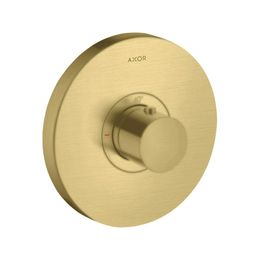 Hansgrohe Fertigset ShowerSelect HF UP-Thermostat, rund, brushed brass (36721950)
