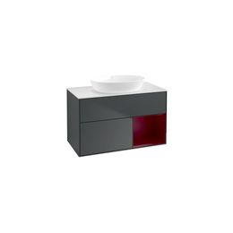 Villeroy & Boch V&B Waschtischunterschrank Finion 100, Pl w m, Reg Peo m Lac, md bl. m Lac ; Villeroy & Boch (FA21HBHG)