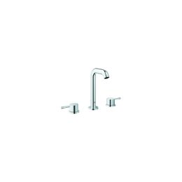 Grohe 3-Loch-Waschtischarmatur Essence chrom, mit Ablaufgarnitur (20296001)
