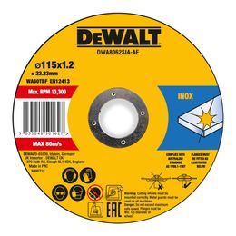 Dewalt High Performance Trennscheibe 115x1,2x22,23mm Inox Typ 41 (flach) DWA8062SIA-AE)