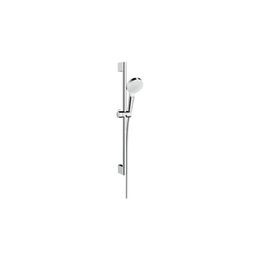 Hansgrohe Brause-Set Crometta EcoSmart 9 l/min, wei&szlig;/chrom, 669mm Brausestange (26535400)