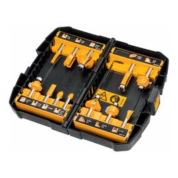 Dewalt DT90016-QZ Fr&auml;ser-Set aus Hartmetall, 12-teilig, mit Koffer)