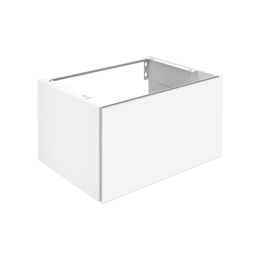 KEUCO Waschtischunterschrank X-Line Dek. we matt, Glas wei&szlig; klar, 65x40x49cm (33151300000)