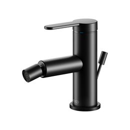 KEUCO Bidet-Einhebelmischer IXMO Flat Ausl. 110mm, m Abl.garn, schwarz matt (59509373000)