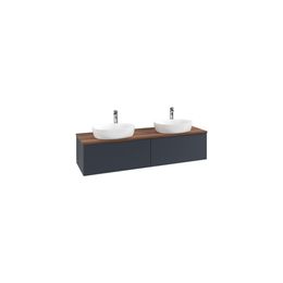 Villeroy & Boch V&B Waschtischunterschrank mit Frontstruktur Antao 160x50cm, HL, WBP w. wal, md bl. m Lac ; Villeroy & Boch (K39152HG)