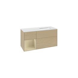 Villeroy & Boch V&B Waschtischunterschrank Finion 120x60 cm, Reg li si Gr m Lac, Oa Veneer ; Villeroy & Boch (F681HJPC)