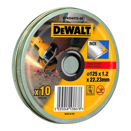 Dewalt DT42340TZ-QZ Trennscheibe Edelstahl flach aus Aluminiumoxid mit Keramikbindung und Durchmesser von 125 mm und Dicke von 1.2 mm, f&uuml;r Winkelschleifer Dewalt DT42340TZ-QZ)