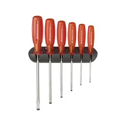 PB Swiss Tools Schraubendreher-Satz 6-teilig Schlitz im Wandhalter Multicraft (PB 6240)