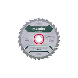 Metabo S&auml;geblatt "precision cut wood - classic", 216x2,4/1,6x30, Z30 WZ 22&deg; (628062000)