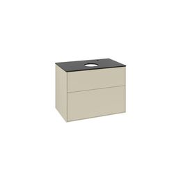 Villeroy & Boch V&B Waschtischunterschrank Finion 80x60,3cm, Abd.-Pl. bla m, si Gr m Lac ; Villeroy & Boch (F87200HJ)