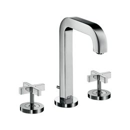 Hansgrohe 3-Loch-Waschtischarmatur 170 Axor Citterio m A 140mm, Kreuz, ZugstAblGar, Ros, chr (39133000)