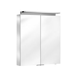 KEUCO Spiegelschrank Royal L1 65x74,2x15cm, 24 W, WV, 2-trg., si-elox (13602171301)