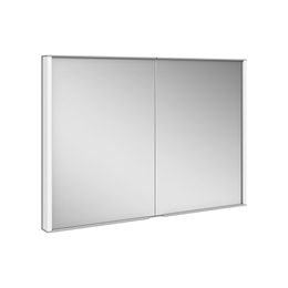 KEUCO Spiegelschrank Royal Match 1000x700x160mm, si-elox, WE, 2 Drehtüren (12813171301)