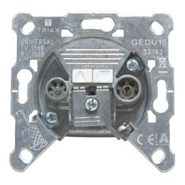 Triax Antennensteckdose 2f. Durchgangsdose GEDU 15 (306212)