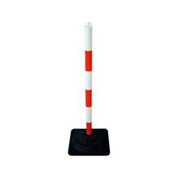 Temka Kettenpfosten-Set EcoMax mit 10 m Absperrkette 3x rot/weiß, 3x weiß/rot, 6x (12465-RW)