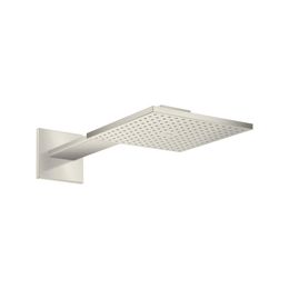 Hansgrohe Kopfbrause Axor m Br.Arm, 250x250mm, 2jet, Edelstahl-Optik (35310800)