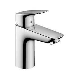 Hansgrohe Waschtisch-Einhebelmischer 100 Logis LowFlow mit Zugstangen-Ablaufgarnitur, chrom (71104000)