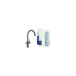 Grohe Spültisch-Einhebelmischer Blue Home hd graph. geb., C-Auslauf-Starter Kit (31455AL1)