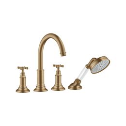 Hansgrohe Fertigmontageset Axor Montreux 4-L-BW-Rand-Arm, m Kreuzgr., brush. bron (16546140)