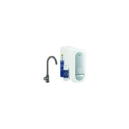 Grohe Spültisch-Einhebelmischer Blue Home hd graphite gebürstet, Mono-Starter Kit (31498AL1)