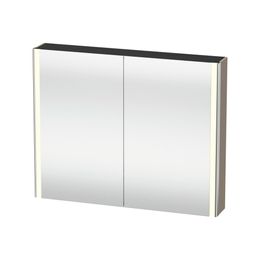 Duravit Uni-Spiegelschrank XSquare Steckd. F 100x80x15,5cm, ba ma, 2 Tür, LED, wandhängend (XS7113043431000)