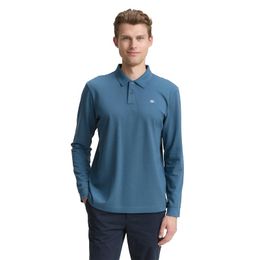 Tom Tailor Langarm-Poloshirt mit Logo-Stickerei real teal 3XL 3XL Shirt von Tom Tailor