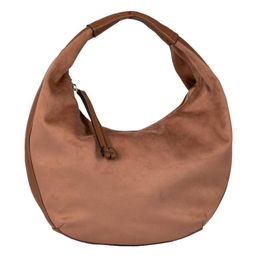 Gabor Hobo »Jany« locker fallend durch weiches nubukartiges Lederimtat Cognac